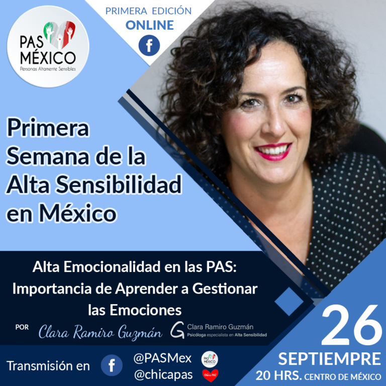 ALTA EMOCIONALIDAD EN PERSONAS CON ALTA SENSIBILIDAD (PAS) - Clara ...